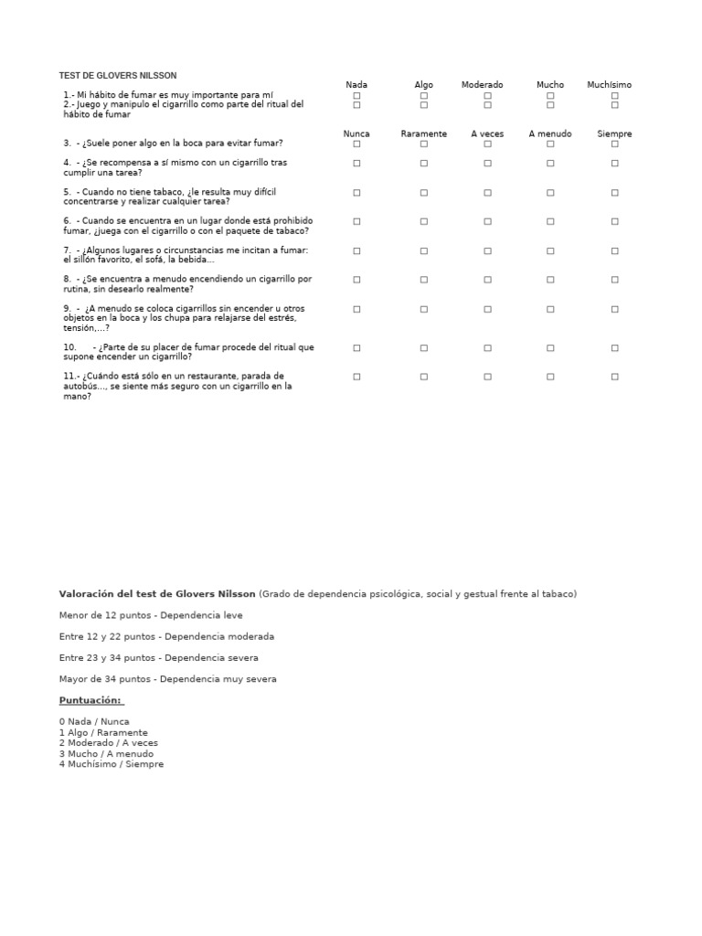 Test Glover Nilsson | PDF