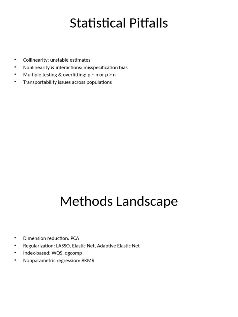 Key Statistical Pitfalls and Methods | PDF