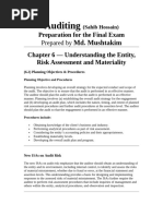 SA 315: Risk Assessment in Auditing | PDF | Internal Control | Audit
