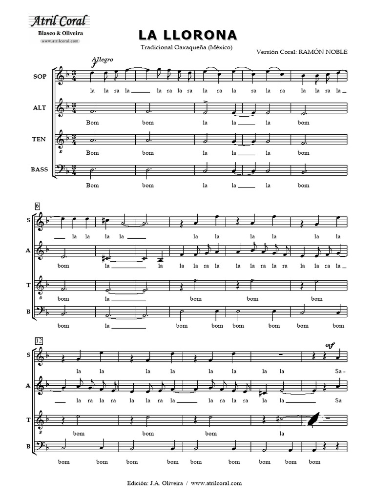 La Llorona: Canción Tradicional Mexicana | PDF