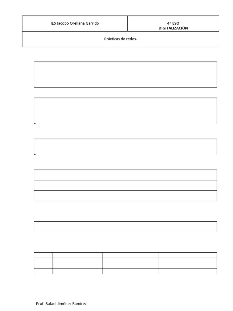 Redes Ejercicios Práctico | PDF