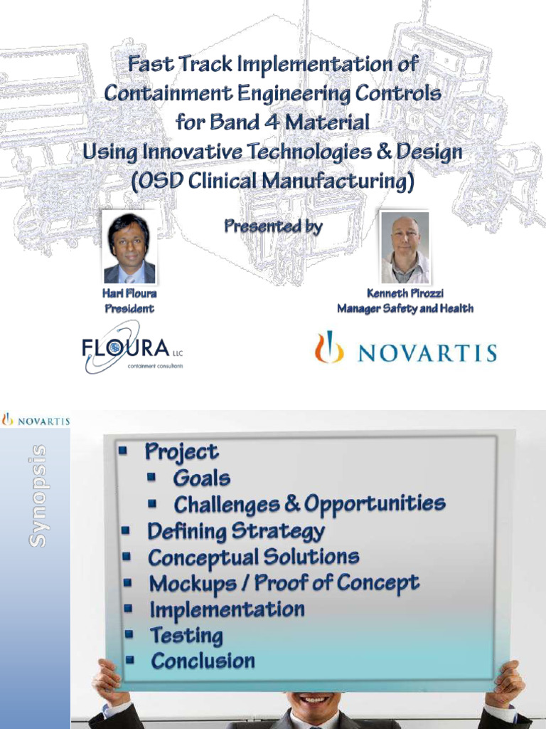 OSD Clinical Manufacturing Using Innovative Technologies & Design ...