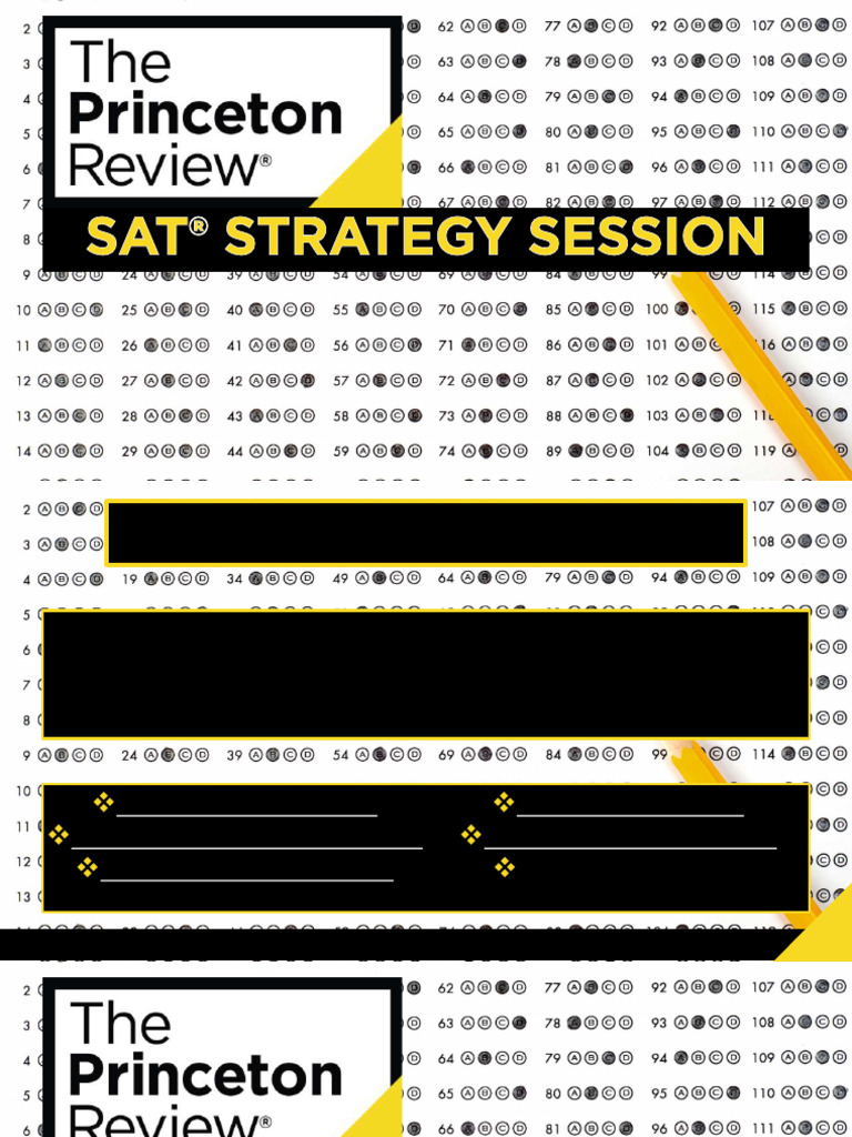 SAT Strategy Session Overview | PDF | Sat | Standardized Tests