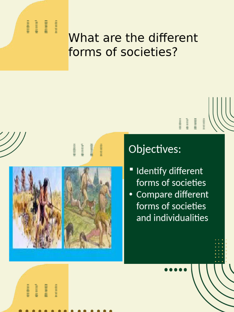 Types of Societies Explained | PDF | Society | Agriculture
