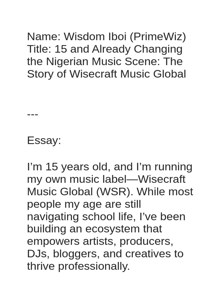 Wisdom Iboi BN Features Submission | PDF
