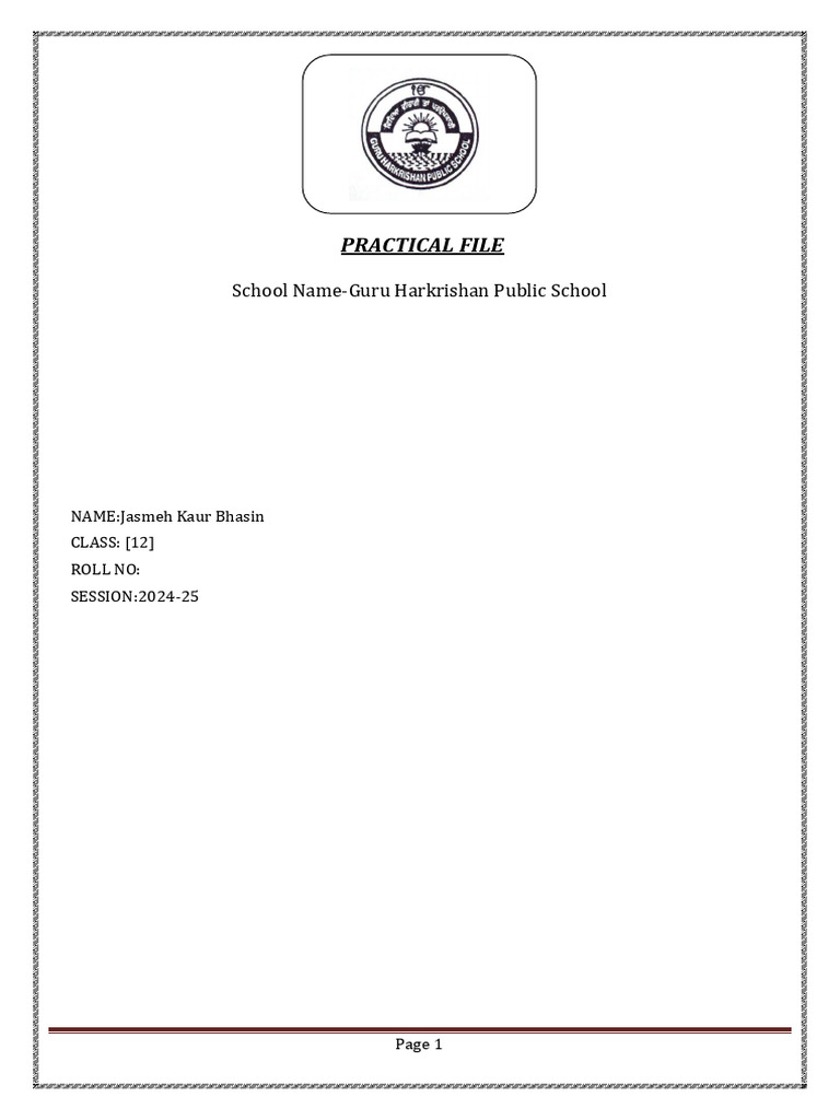 Jasmeh Cs Practical File | PDF | Comma Separated Values | Databases