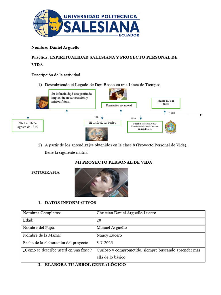 Arguello Daniel VyT U4 | PDF | Las emociones | Conceptos psicologicos