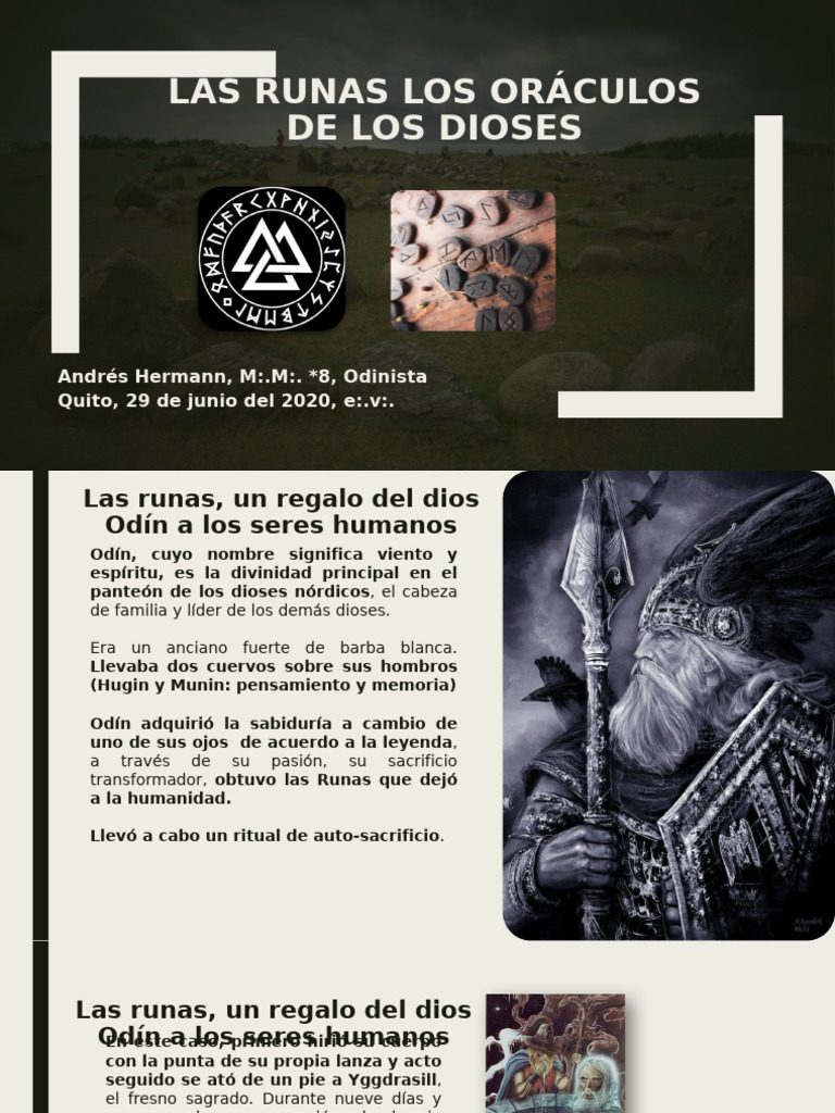 Runas Nórdicas: Orígenes y Significados | PDF | Odin | Mitología nórdica