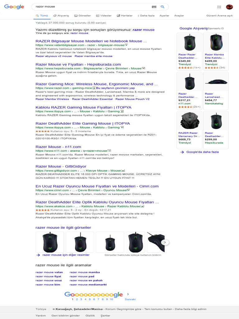 Razor Mouse - Google'Da Ara | PDF