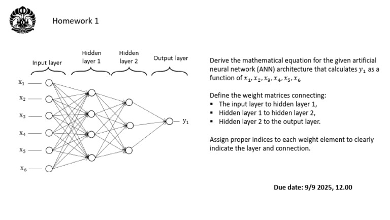 ANN Equation Derivation Homework | PDF