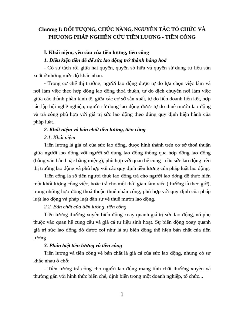 De Cuong Chi Tiet TLTCTHLDXH | PDF