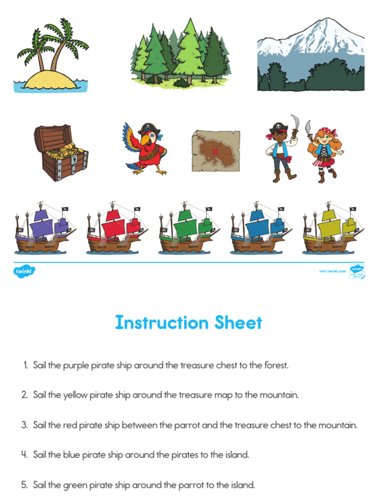 Pirate Ship Memory Activity Guide | PDF