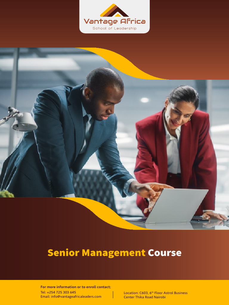 Senior Management Training Course | PDF | Leadership | Change Management