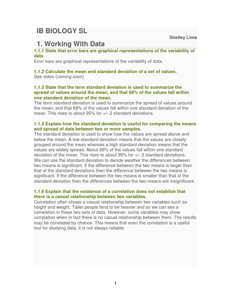 Ib Biology SL | PDF | Rna | Mitosis