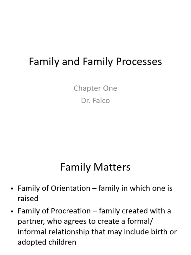 FP Chapter 1 Slides Family and Family Processes | PDF | Family | Marriage
