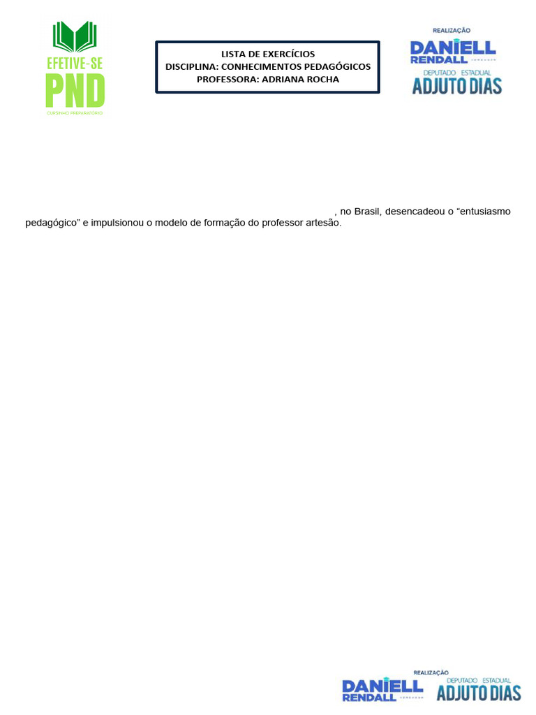 PND- AULA 3 - (1) | PDF | Aprendizado | Pedagogia