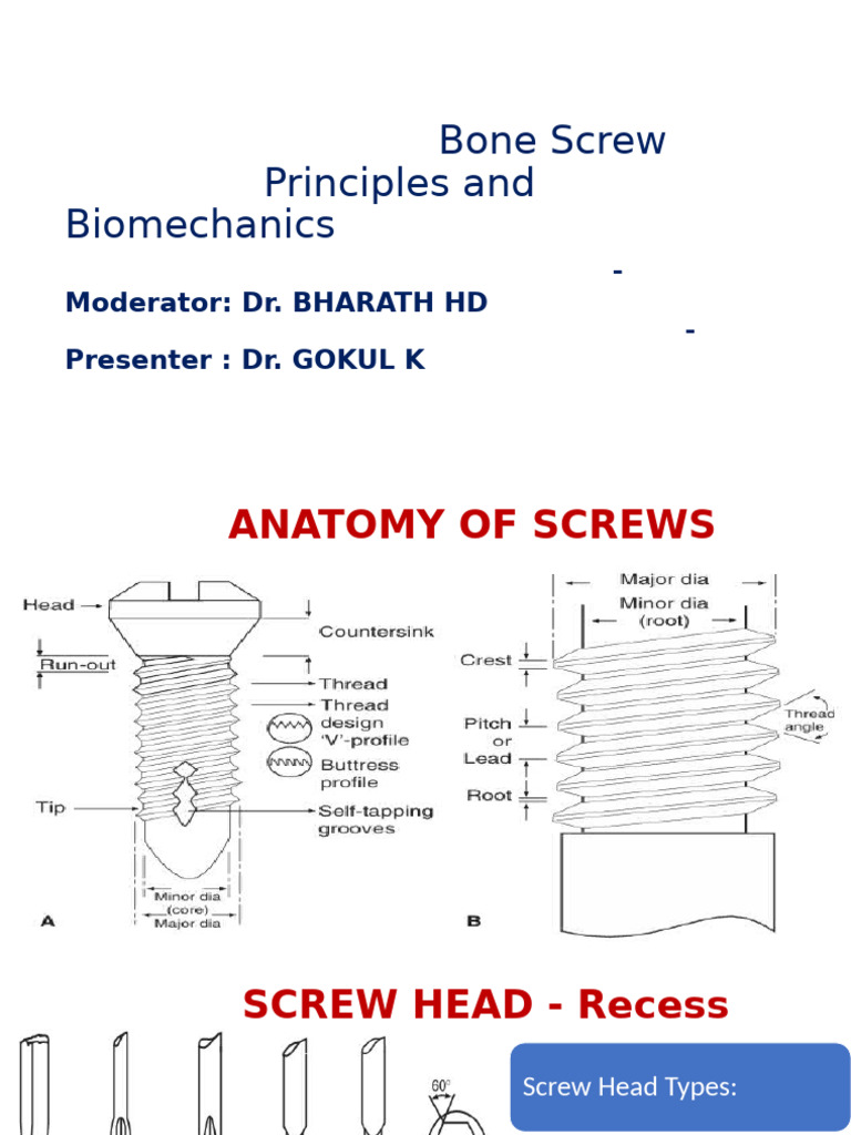 Bone Screw (1) | PDF | Screw | Bone
