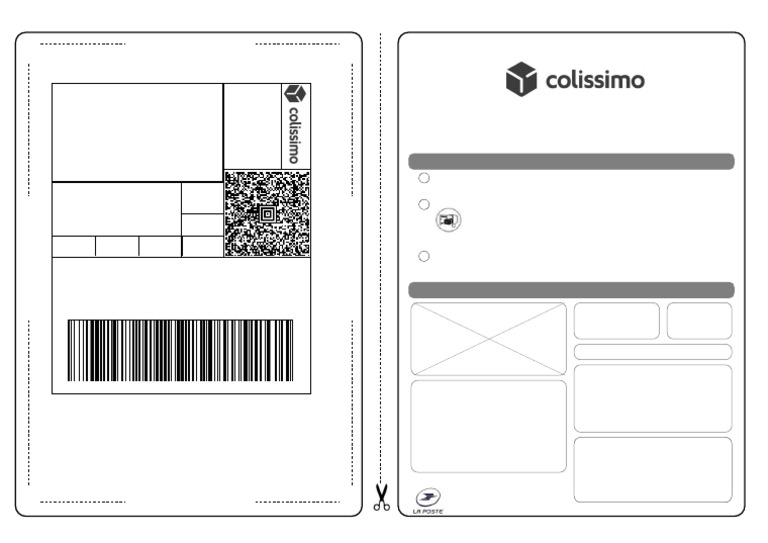 Étiquette Colissimo : Guide d'utilisation | PDF | Services publics ...