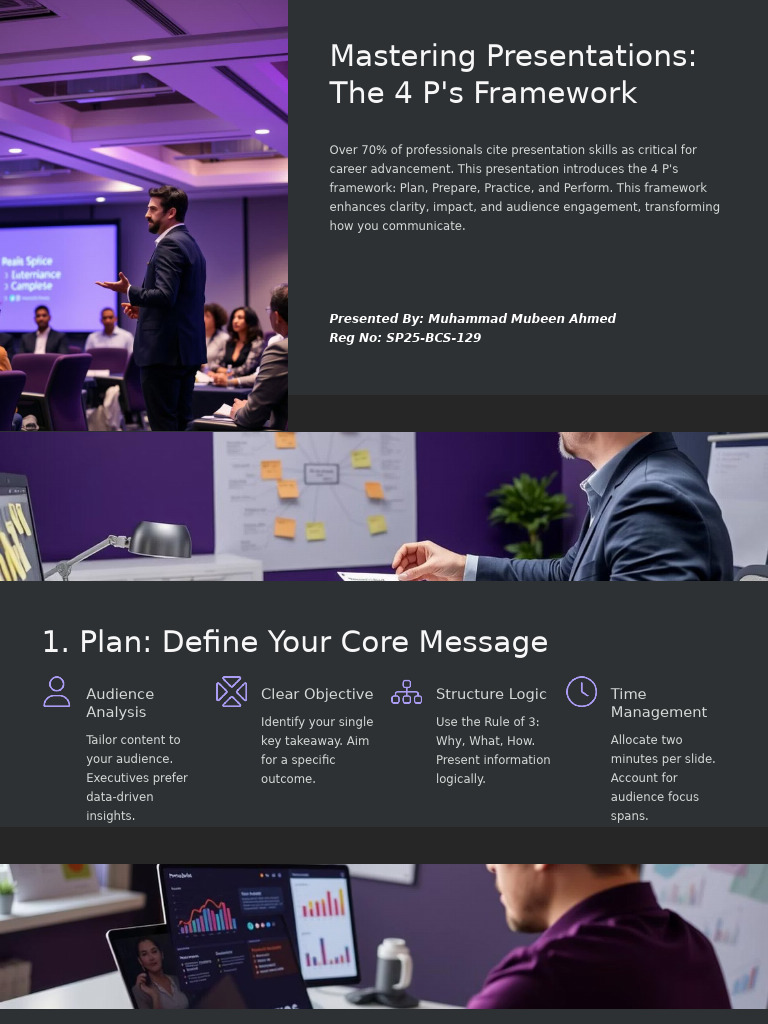 Mastering Presentations The 4 Ps Framework | PDF | Body Language ...