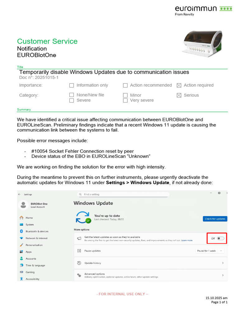 120251015-1 - EBO - Temporarily Disable Windows Updates Due To ...