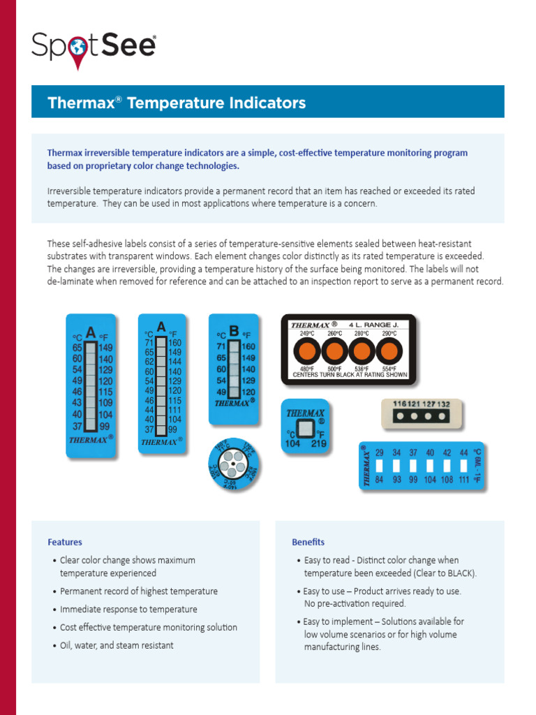 Thermax Temperature Indicators Overview FINAL 02-2-2935913 | PDF ...