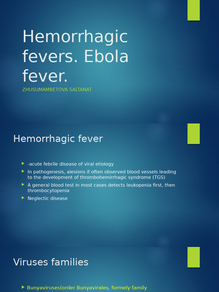 Hemorrhagic Fevers | PDF | Adenoviridae | Bleeding