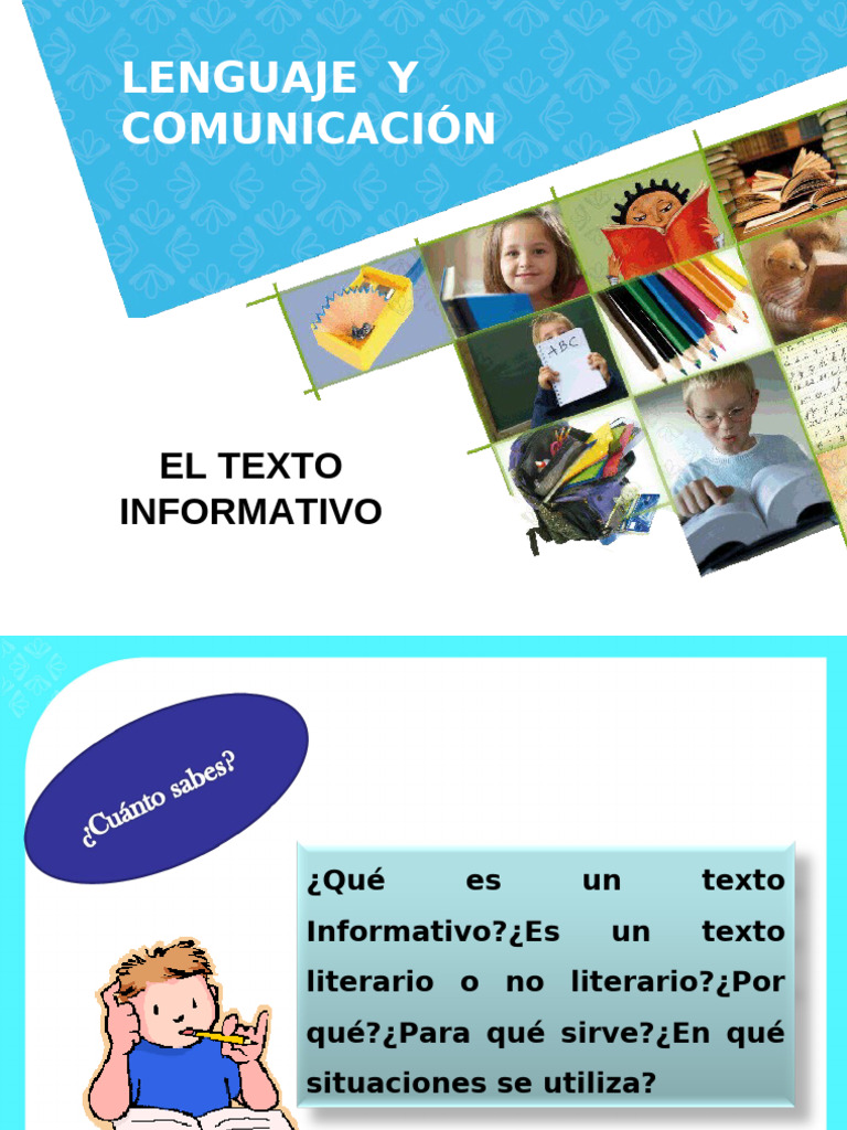 Texto Informativo: Definición y Usos | PDF
