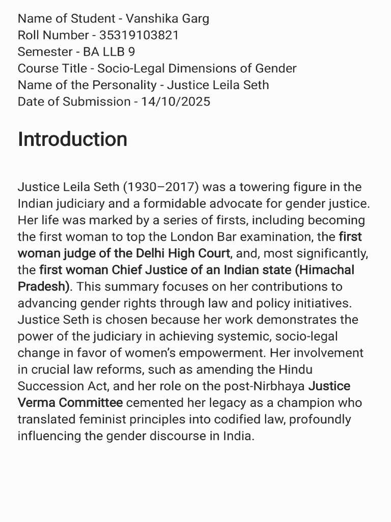 Assignment Gender | PDF