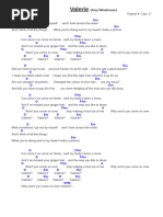 Amy Winehouse's Valerie Guitar Tabs | PDF | Song Structure | Elements ...