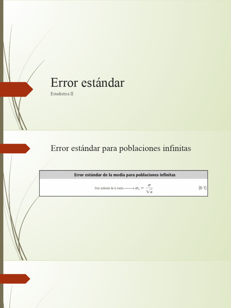 Error Estandar | PDF