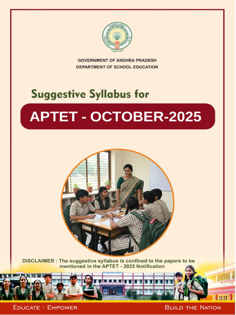 AP Tet October - 2025 Syllabus | PDF