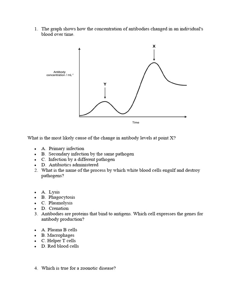 Immune Response and Antibiotic Resistance Quiz | PDF | Immune System ...