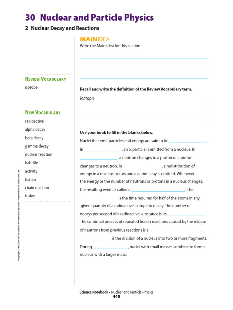 Nuclear Decay and Reactions Overview | PDF | Nuclear Physics ...