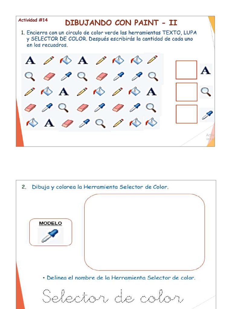 Ficha de Atividad - Dibujando Con Paint - II - 3 Años 2022 | PDF
