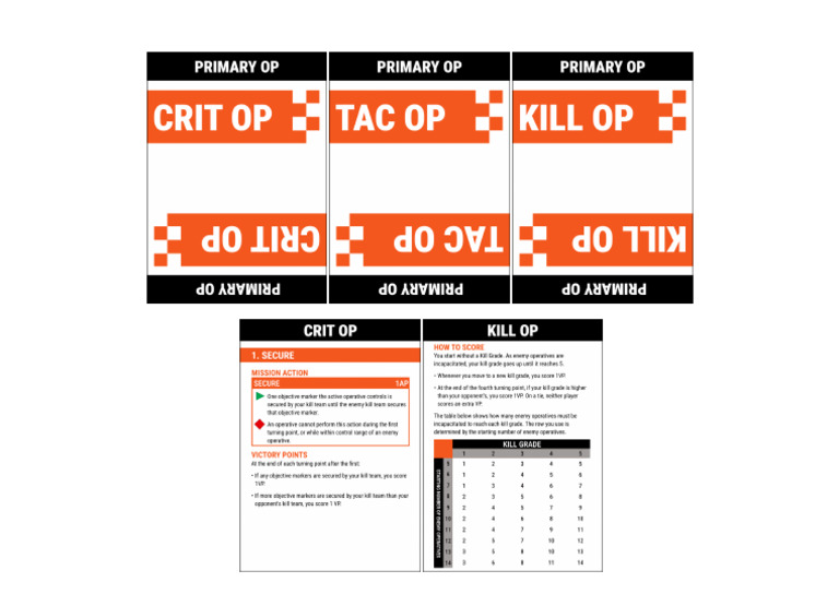 Primary Ops - Kill Op - Crit Op 1 | PDF