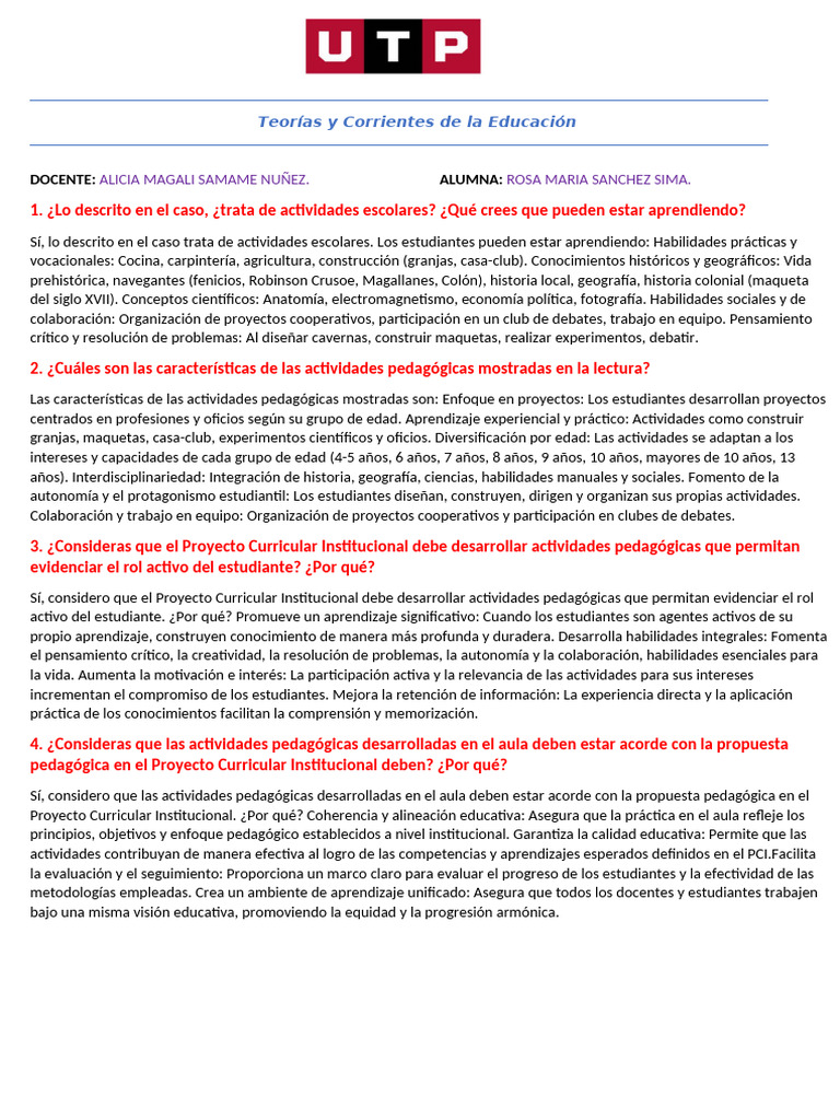 Teorías y Corrientes de La Educación | PDF | Pedagogía | Enseñando