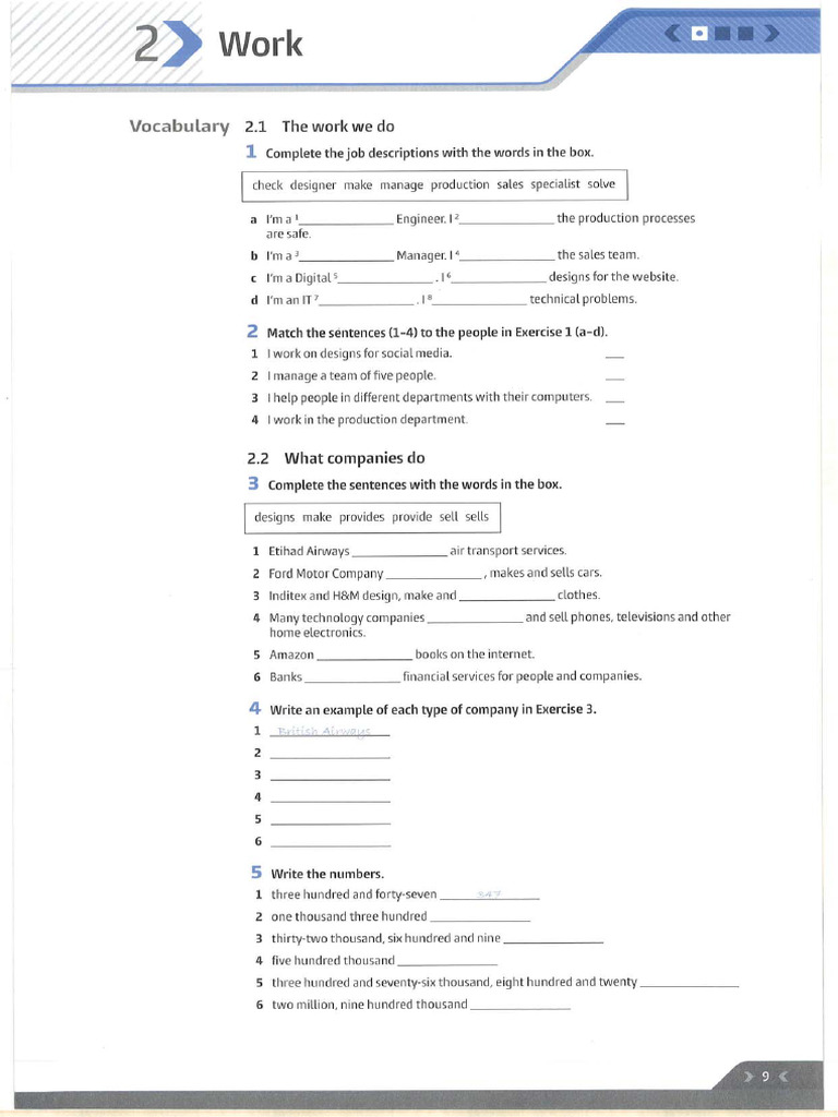 Business Partner Workbook A1-U2 | PDF