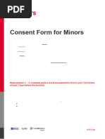 Parent Consent for Minor's Licence | PDF | Finance & Money Management