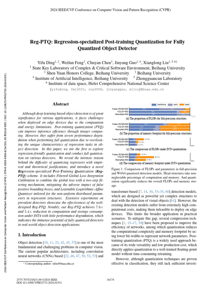 Regression-Specialized PTQ for Object Detection | PDF | Mean Squared ...