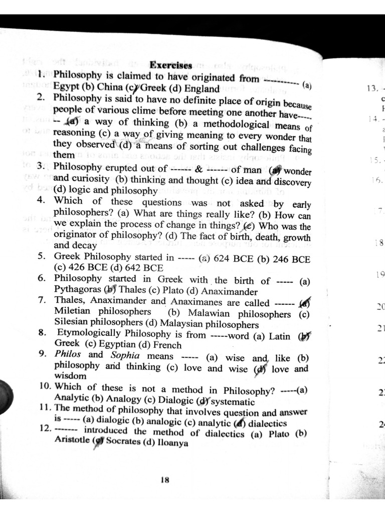 Philosophy and Logic Questions and Answers by Alkene | PDF