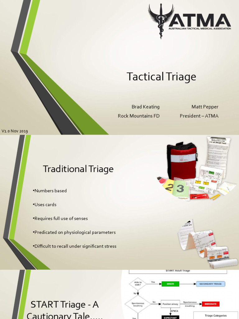 Tactical Triage - CTECC - Pptx-Compressed | PDF | Emergency Medical ...