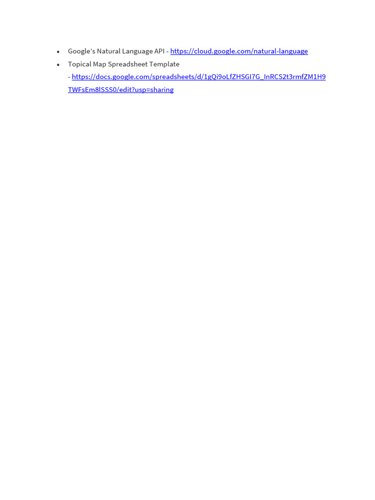 Google Natural Language API Guide | PDF