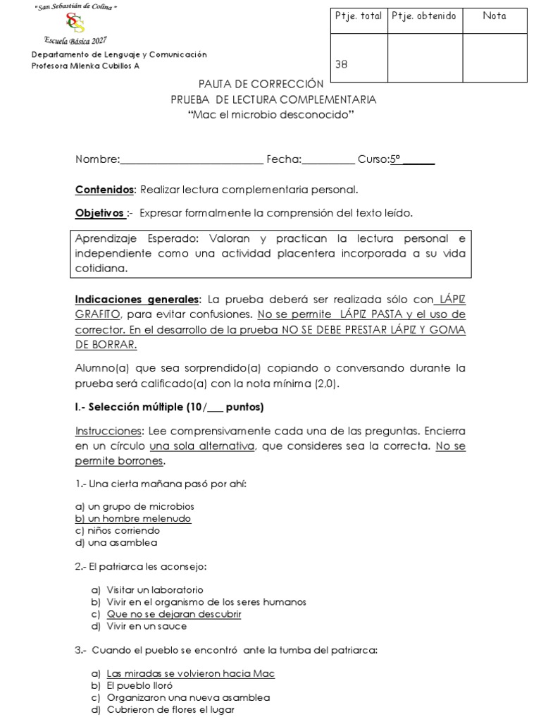 Mac El Microbio Desconocido Pdf Lectura Proceso Sicología