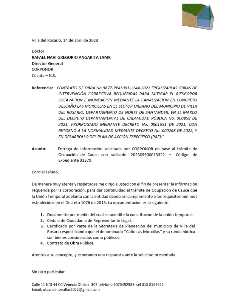 Oficio Res Doc Ocu Cauce Utcm 2022 | PDF
