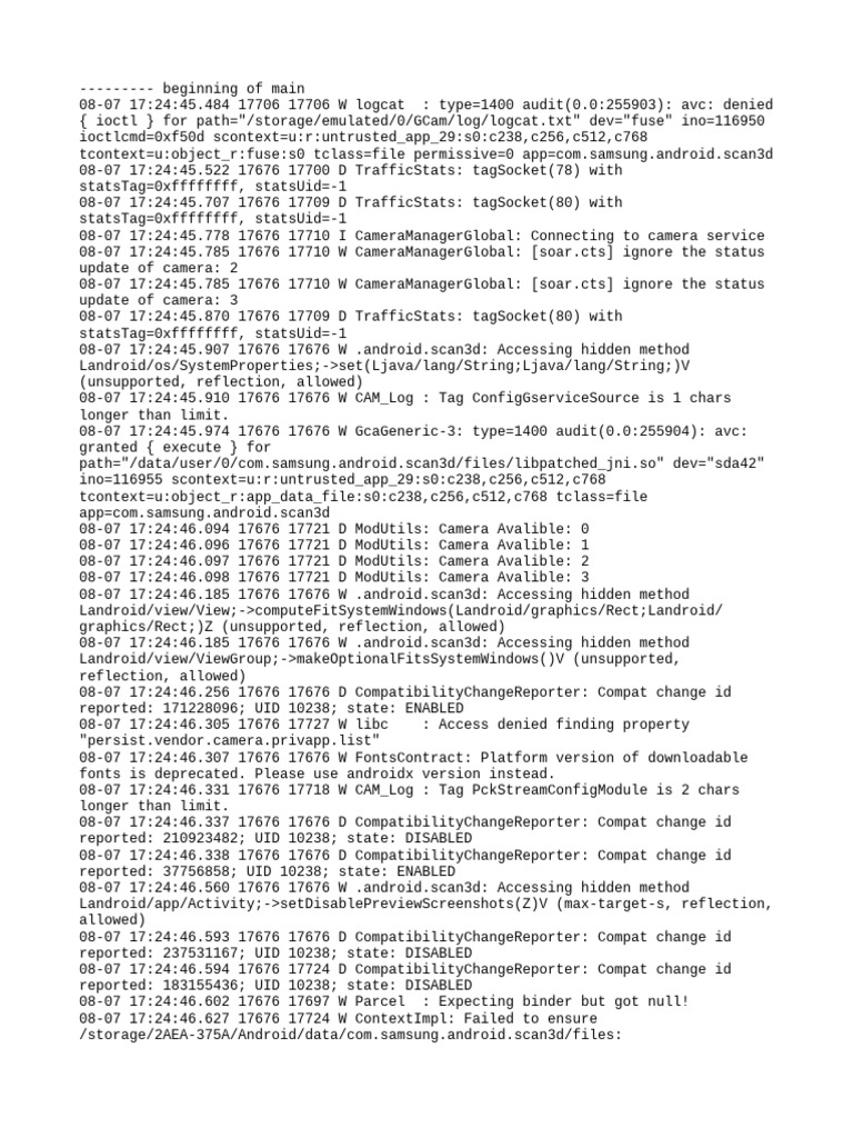 Logcat | PDF | Software Engineering | Computer Science