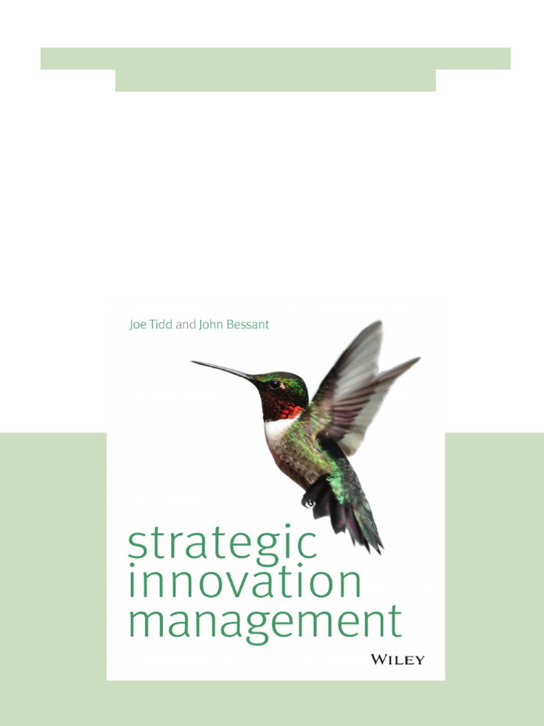 Strategic Innovation Management 1st Edición Joe Tidd Joe Tidd John ...