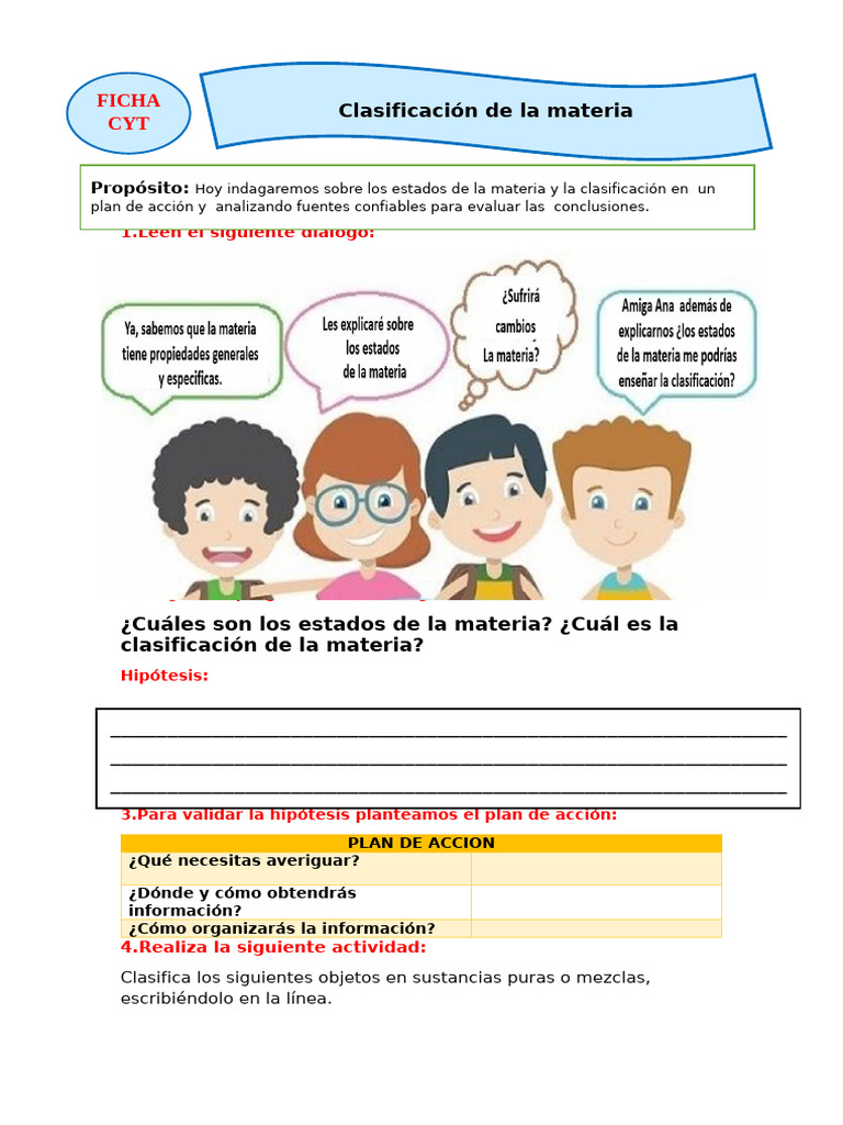 Clasificación de La Materia | PDF