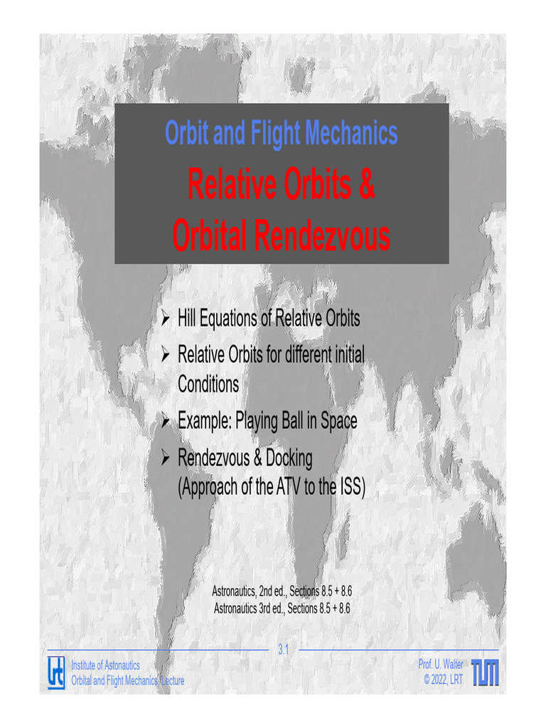 Relative Orbits and Docking Mechanics | PDF | Space Rendezvous ...