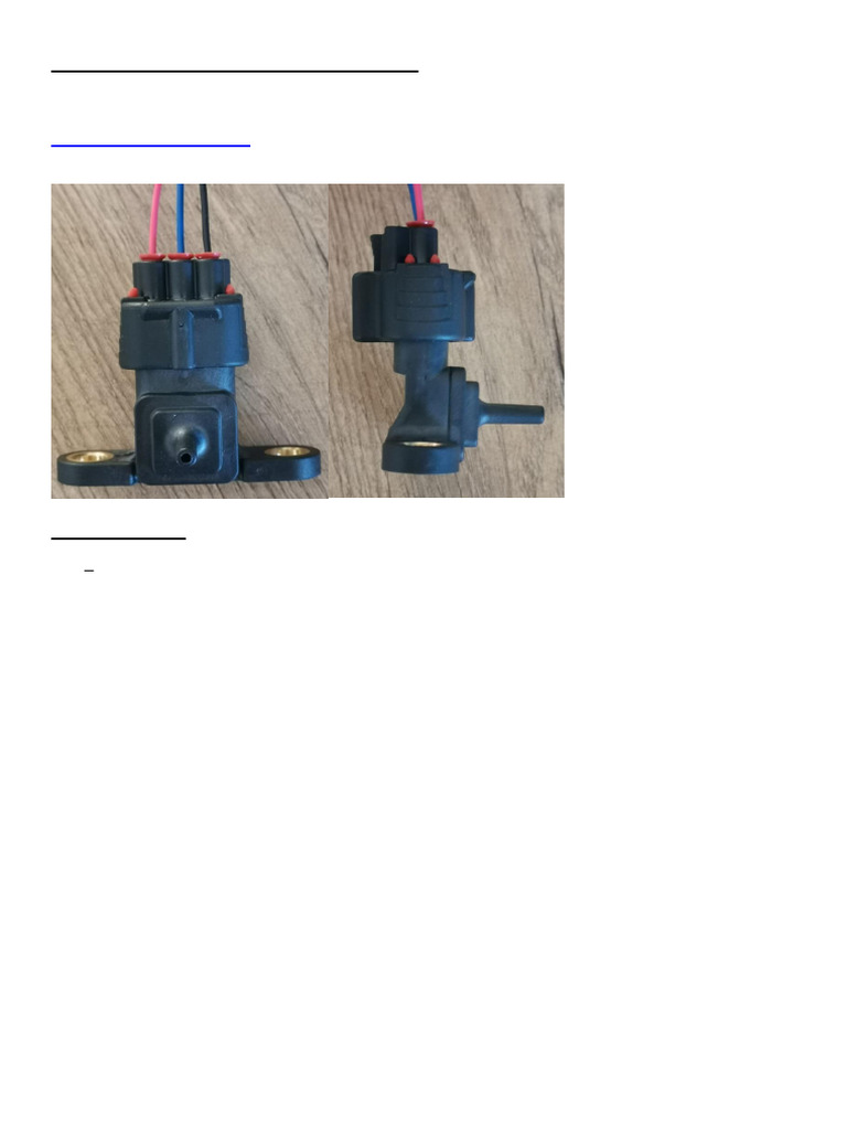 3.23 Bar MAP Sensor Toyota Replica | PDF