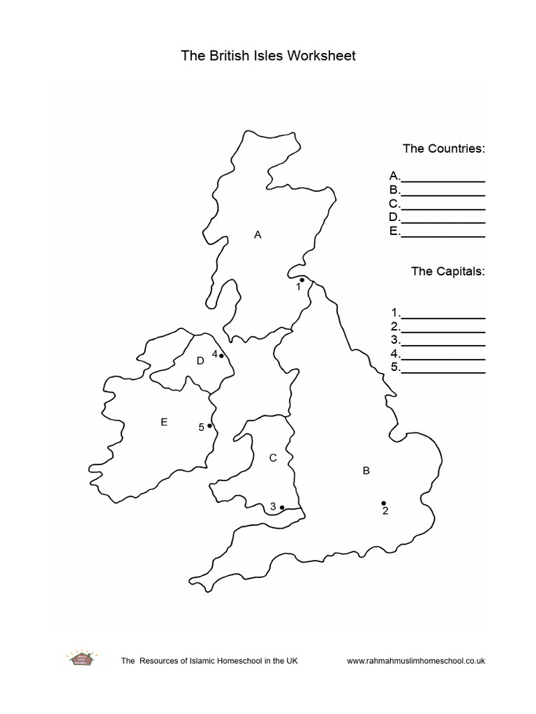 The British Isles Worksheet | PDF